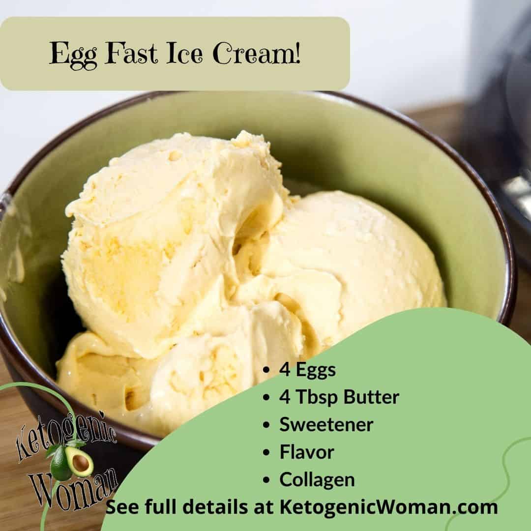 Keto Egg Fast Ice Cream - Ketogenic Woman